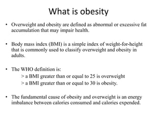 What is obesity | PPT