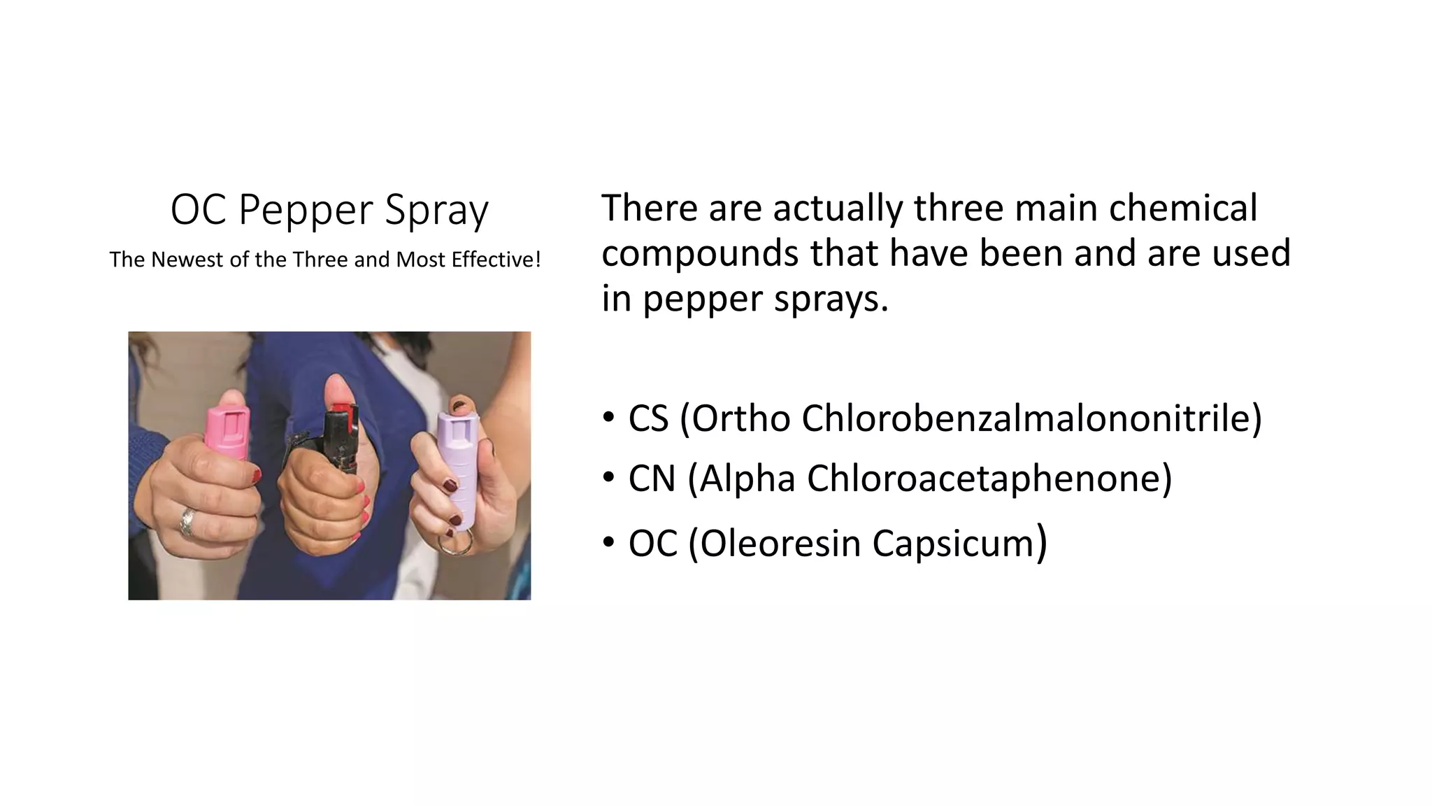 What is oc pepper spray | PPTX
