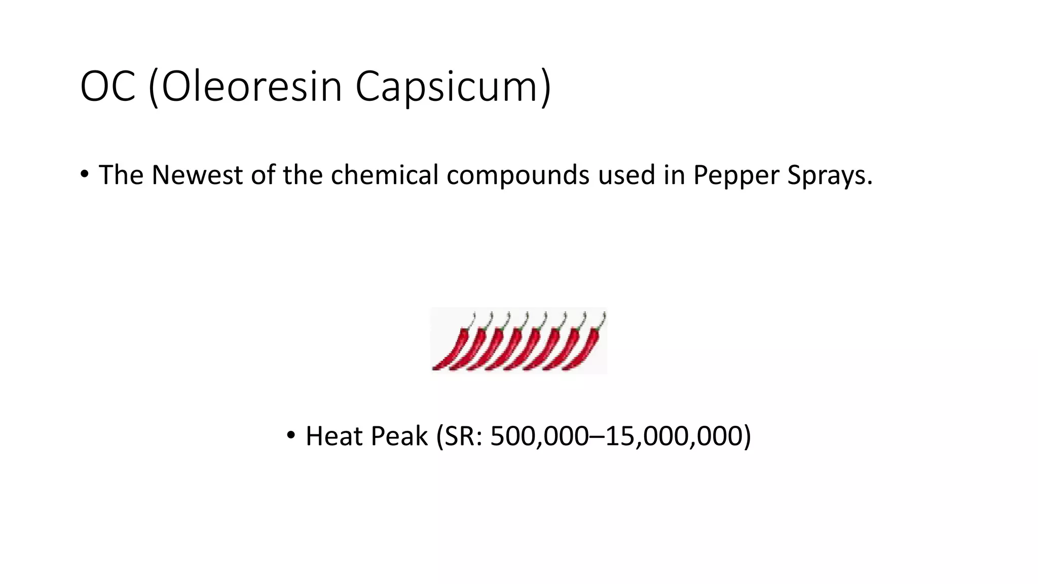 What is oc pepper spray | PPTX