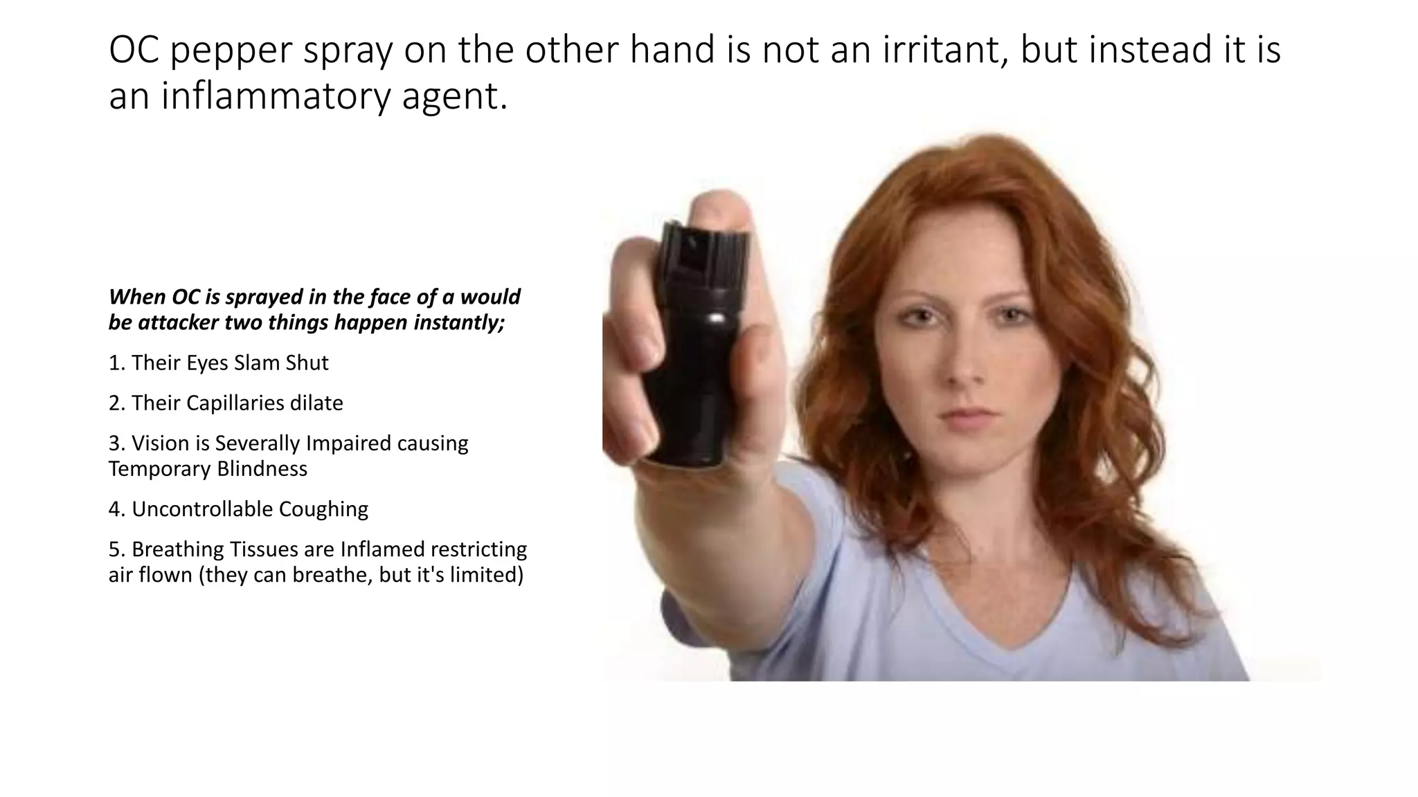 What is oc pepper spray | PPTX