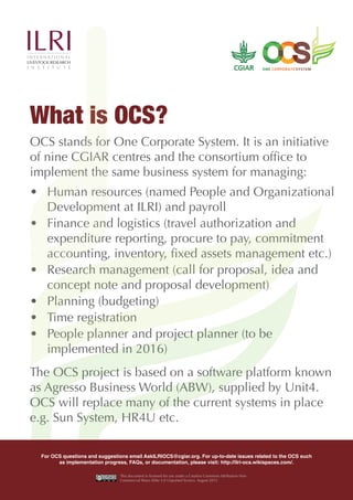 What is OCS? | PDF