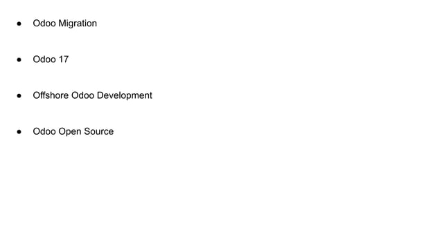 What is Odoo Banibro IT Solutions Chennai | PPT