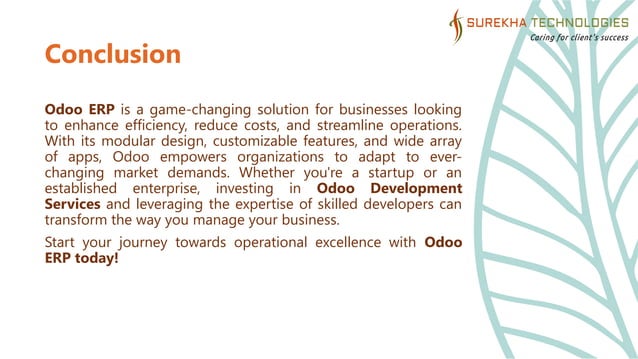 What is Odoo ERP? Definition + Apps + Features + Benefits | PPT