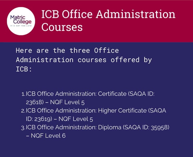 ICB Office Administration Courses | PPT