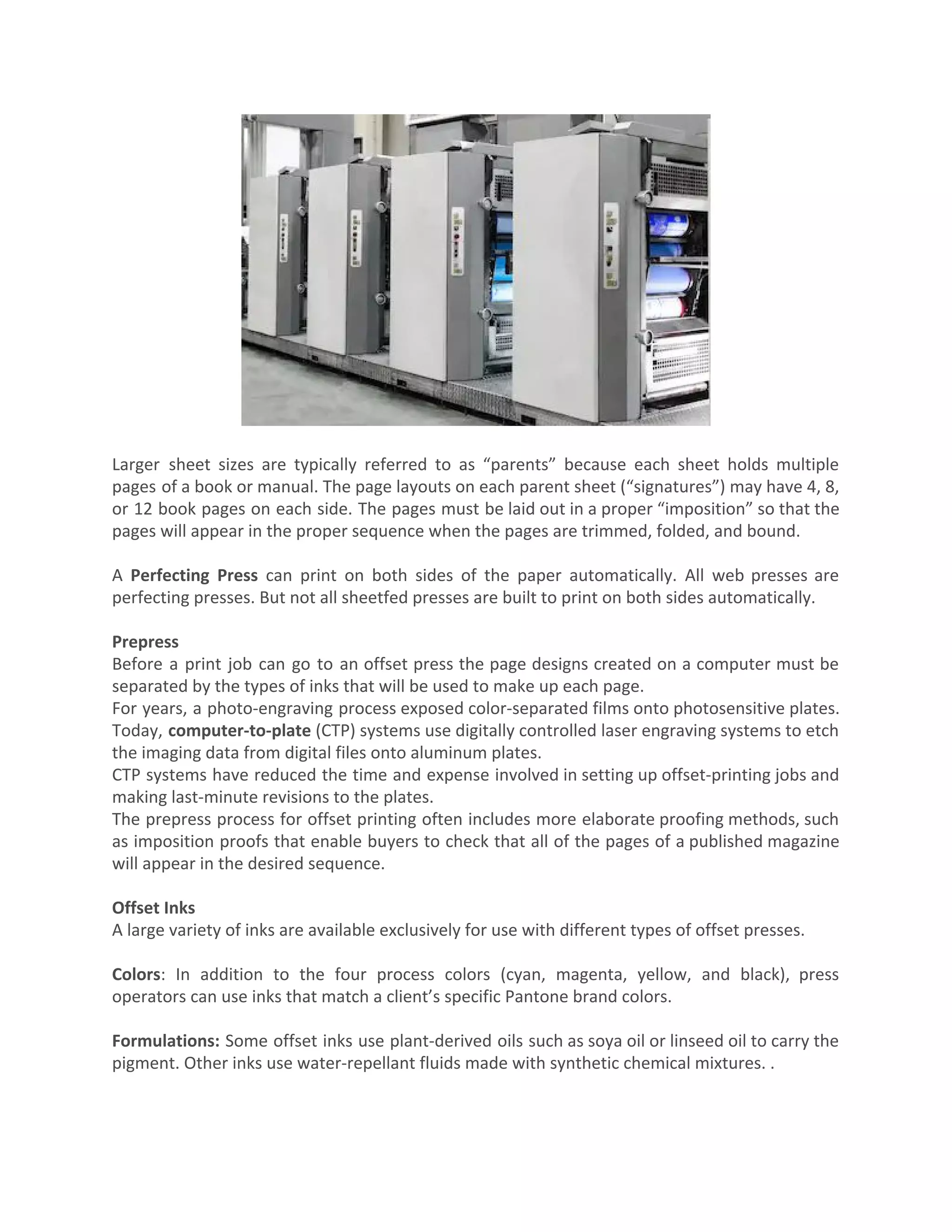 What is offset printing | PDF