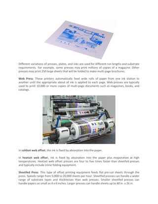 What is offset printing | PDF