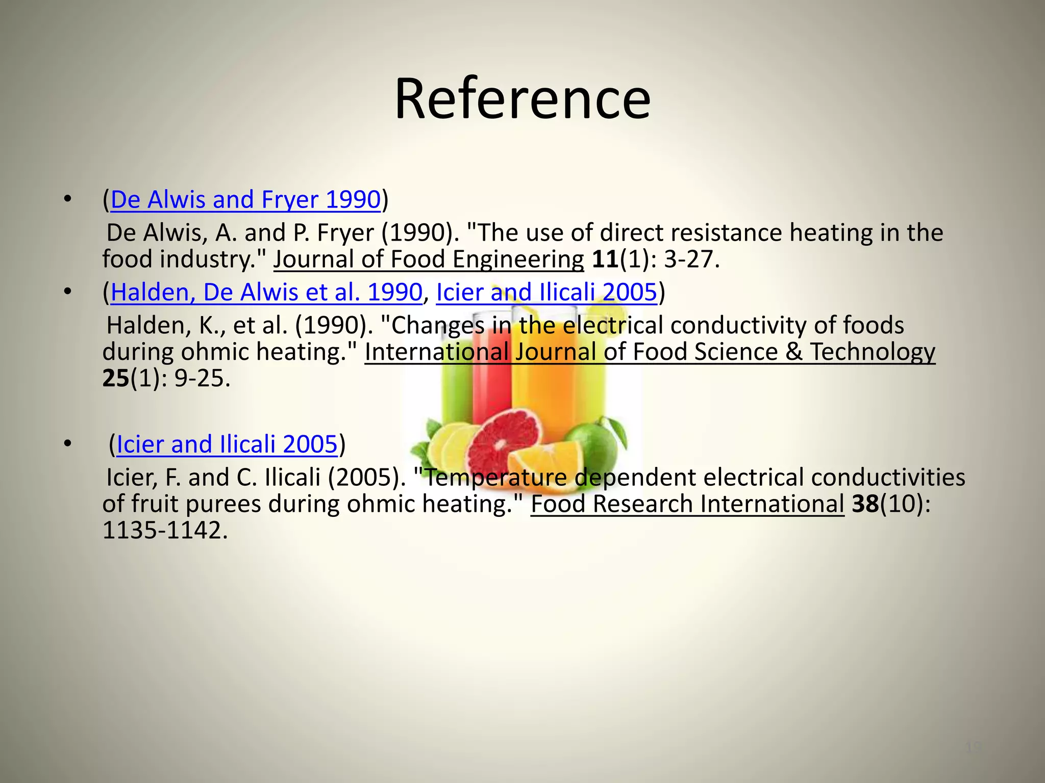 Ohmic heating technology | PPTX