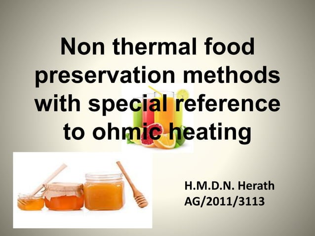 Ohmic heating technology | PPTX