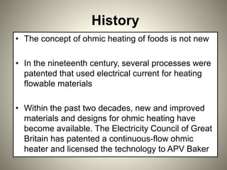 Ohmic heating technology | PPTX