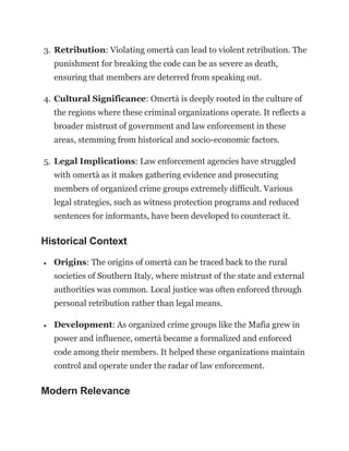 What is Omerta Give a Brief Overview.pdf