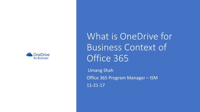 What is onedrive for business | PPTX | Operating Systems | Computer ...