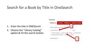 What is one search? | PPT
