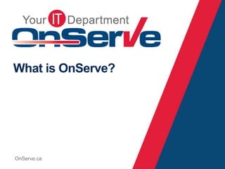 What is OnServe? | PPT