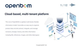 What is OpenBOM - Sep, 2021 | PPT