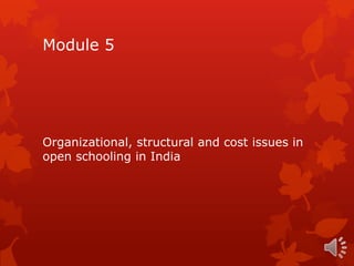 What is open schooling | PPTX