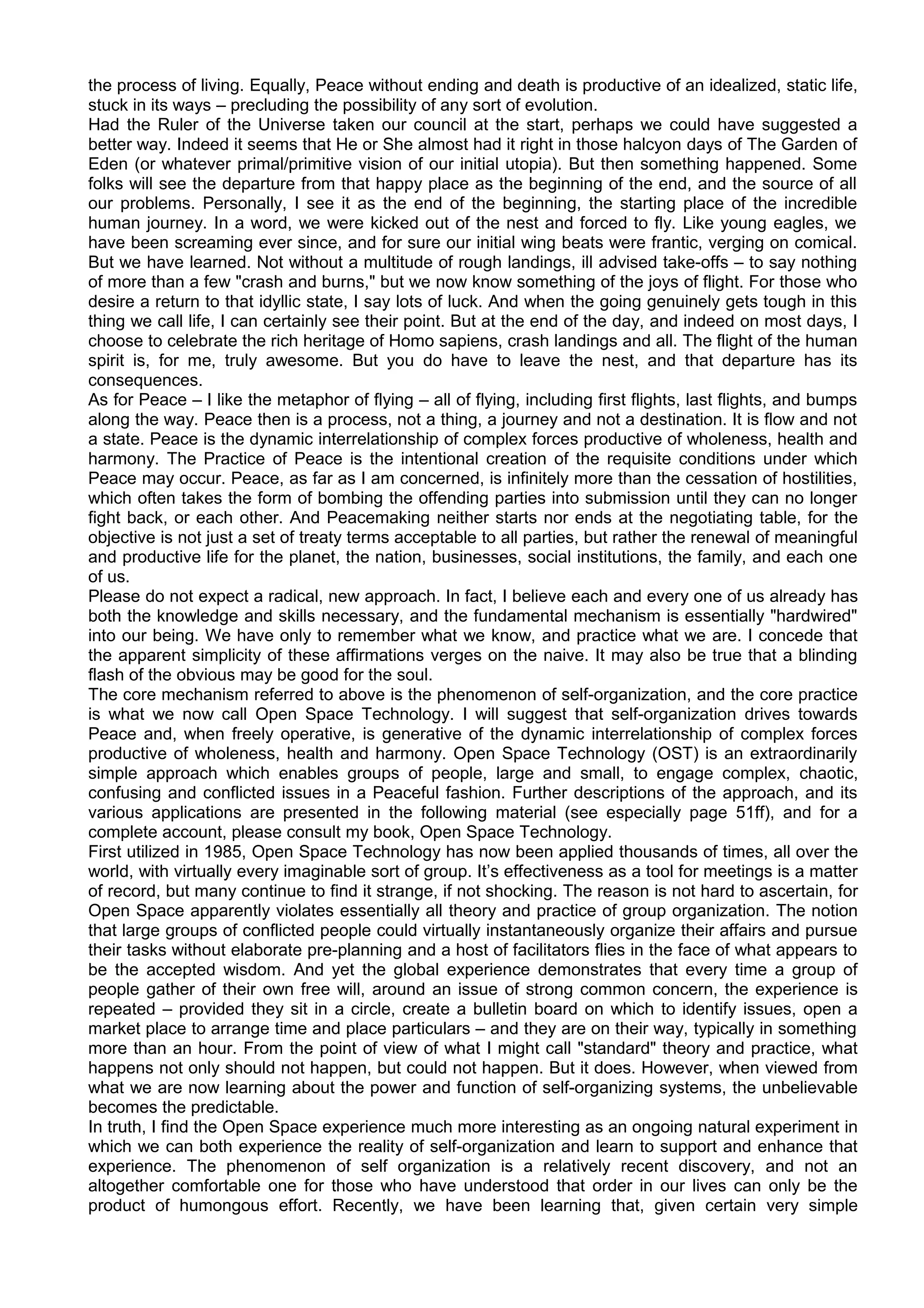 What is open space technology | DOC