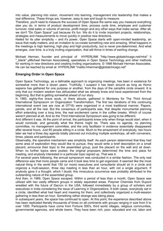What is open space technology | DOC