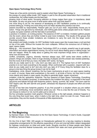 What is open space technology | PDF