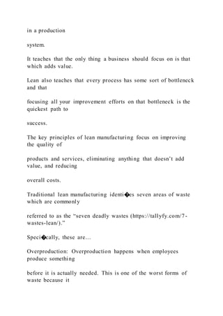 What is operational excellence [10 core principles]i | DOCX