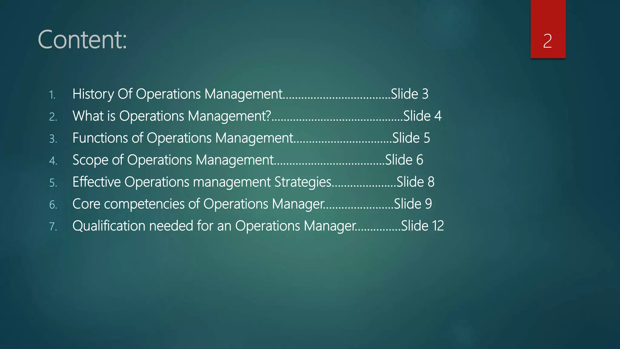 What is operations management? | PPT