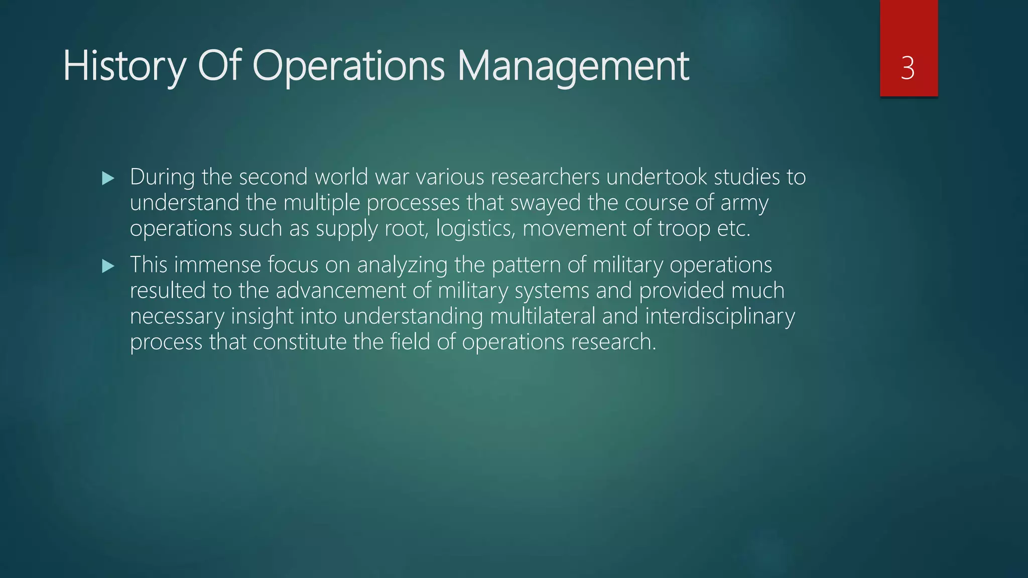 What is operations management? | PPT