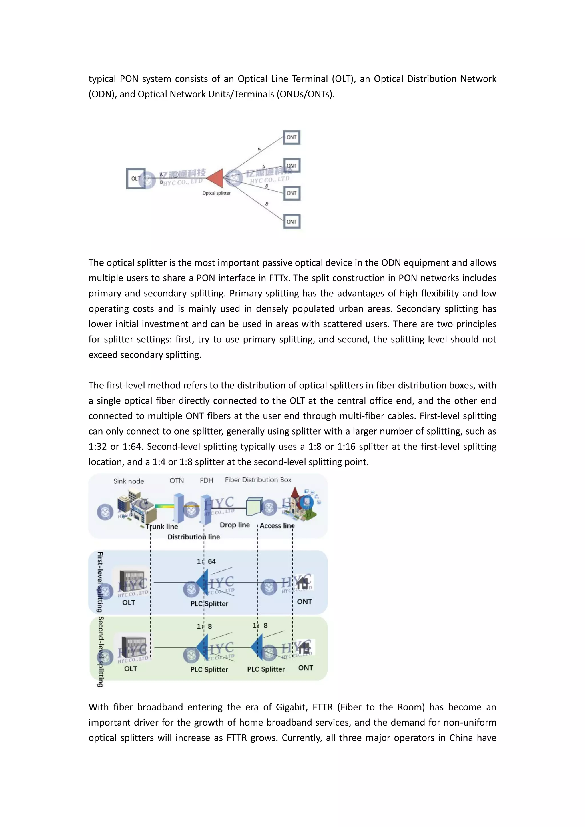 What is optical splitter, PLC splitter, FBT splitter.pdf