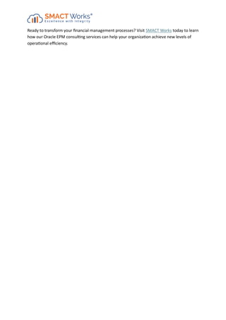 What is Oracle EPM A Guide to Oracle EPM Cloud Everything You Need to Know | PDF