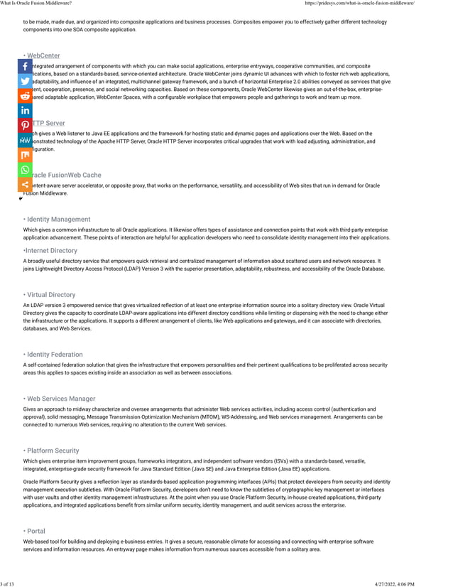What Is Oracle Fusion Middleware Pdf