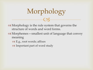 What is oral language | PPTX