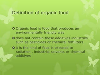 What is organic food | PPTX