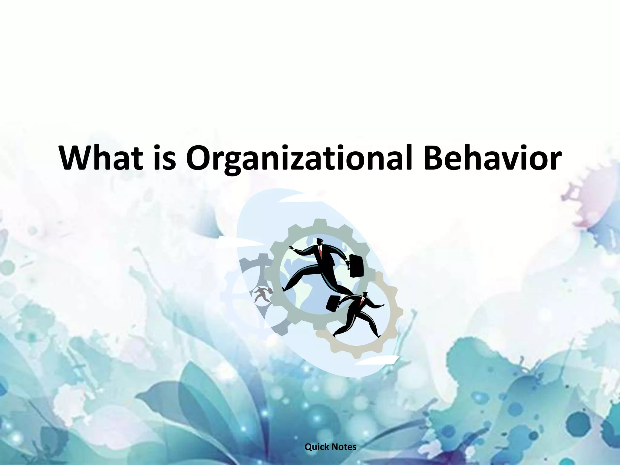 What is organizational behavior | PPTX