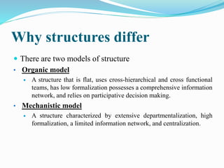 Foundation of organizational structure | PPTX