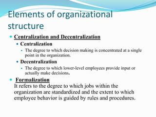 Foundation of organizational structure | PPTX