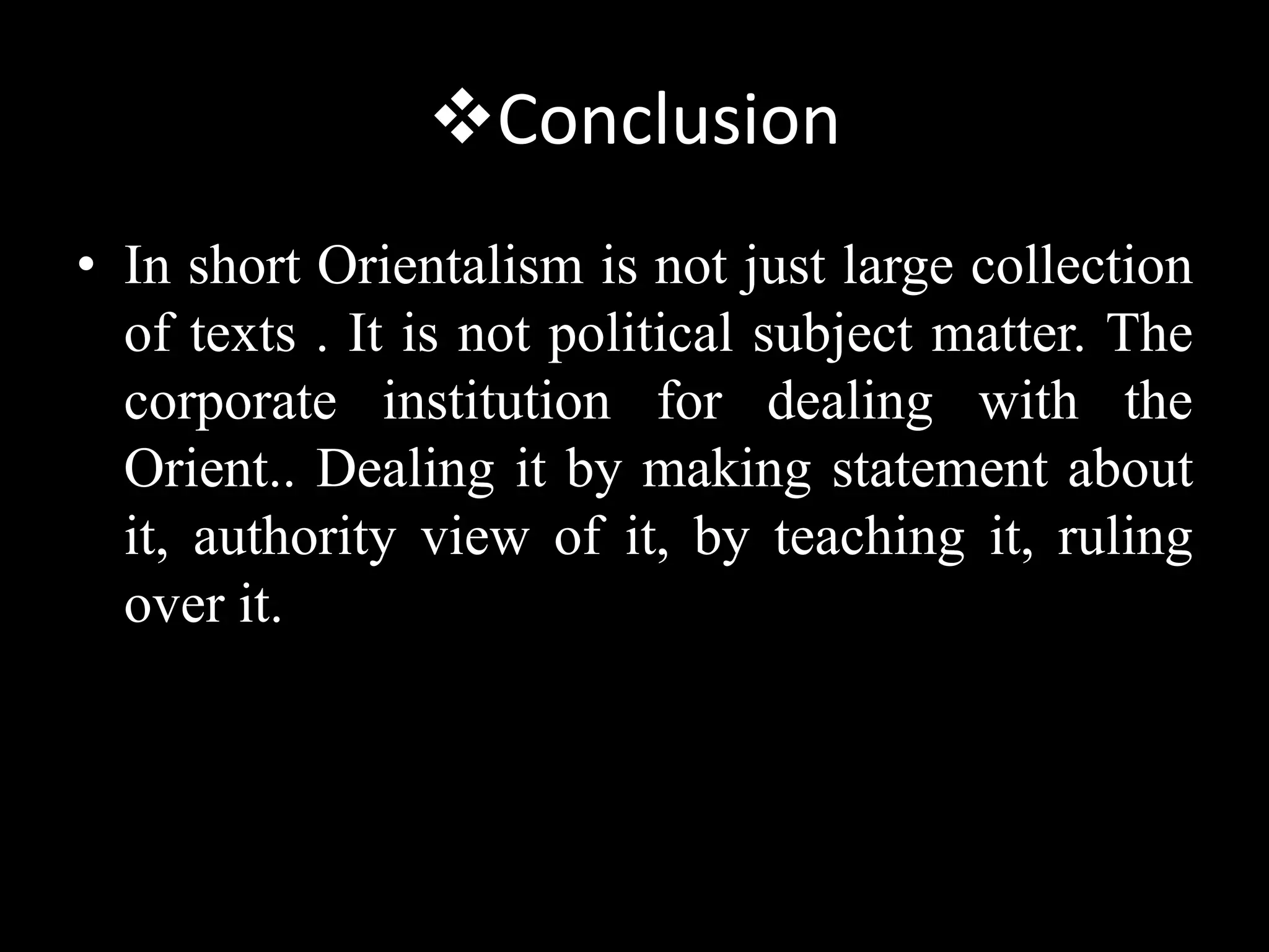 What is orientalism | PPTX