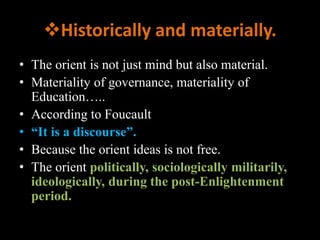 What is orientalism | PPTX