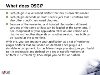 What is os gi and what does osgi | PPT