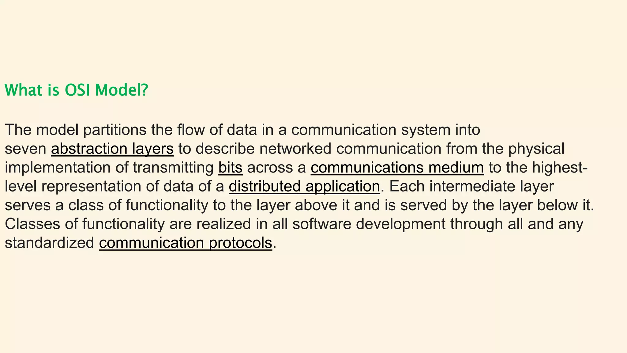 what is OSI model | PPTX