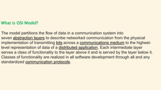 what is OSI model | PPTX
