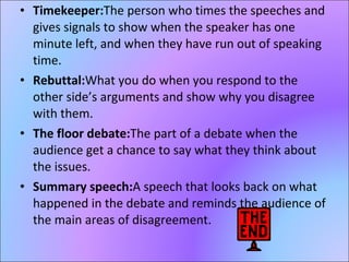 What Is Our Role In Debate | PPT
