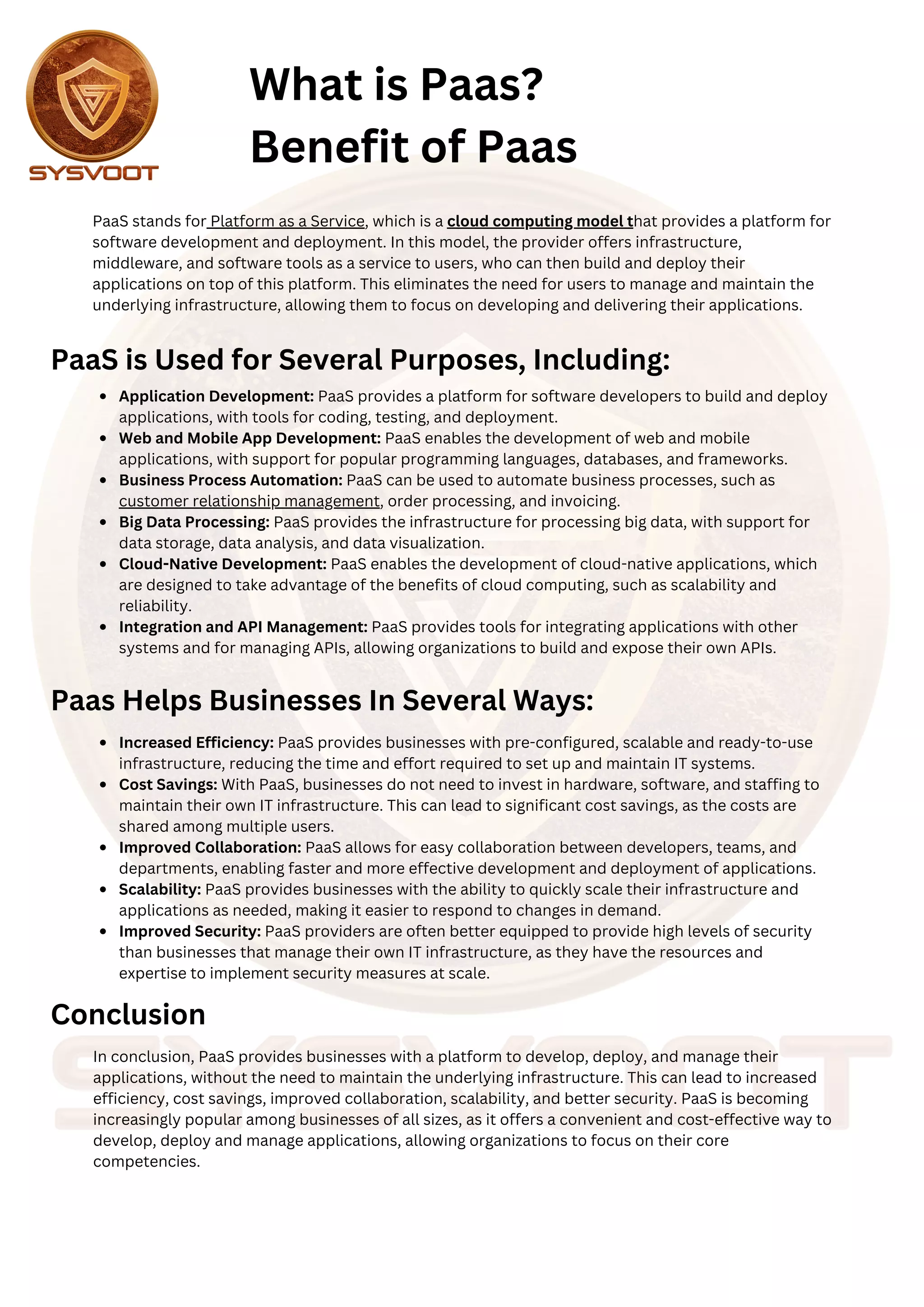 What is Paas Benefit of Paas.pdf