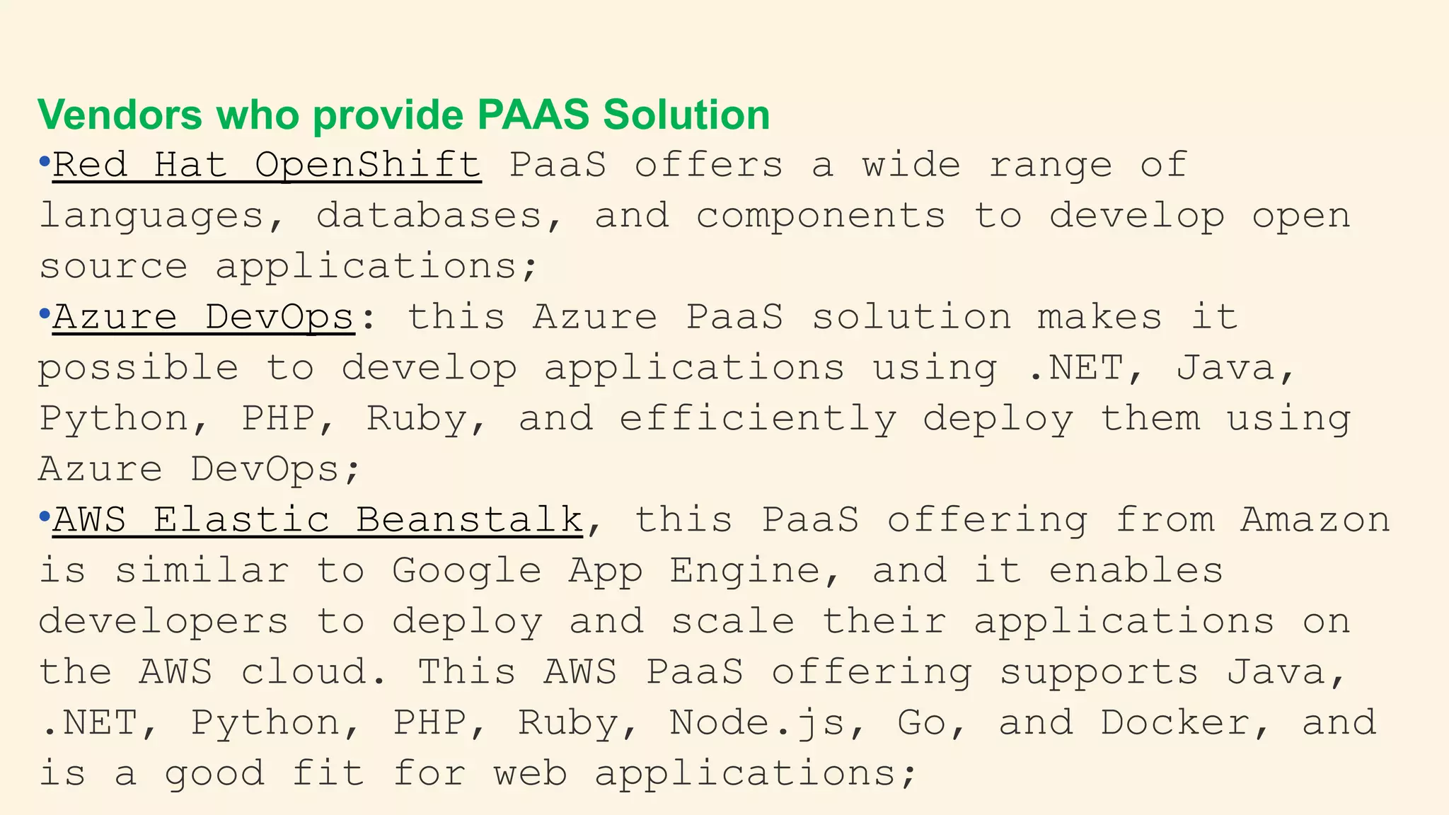 What is PAAS Explained PaaS Tutorial | PPTX