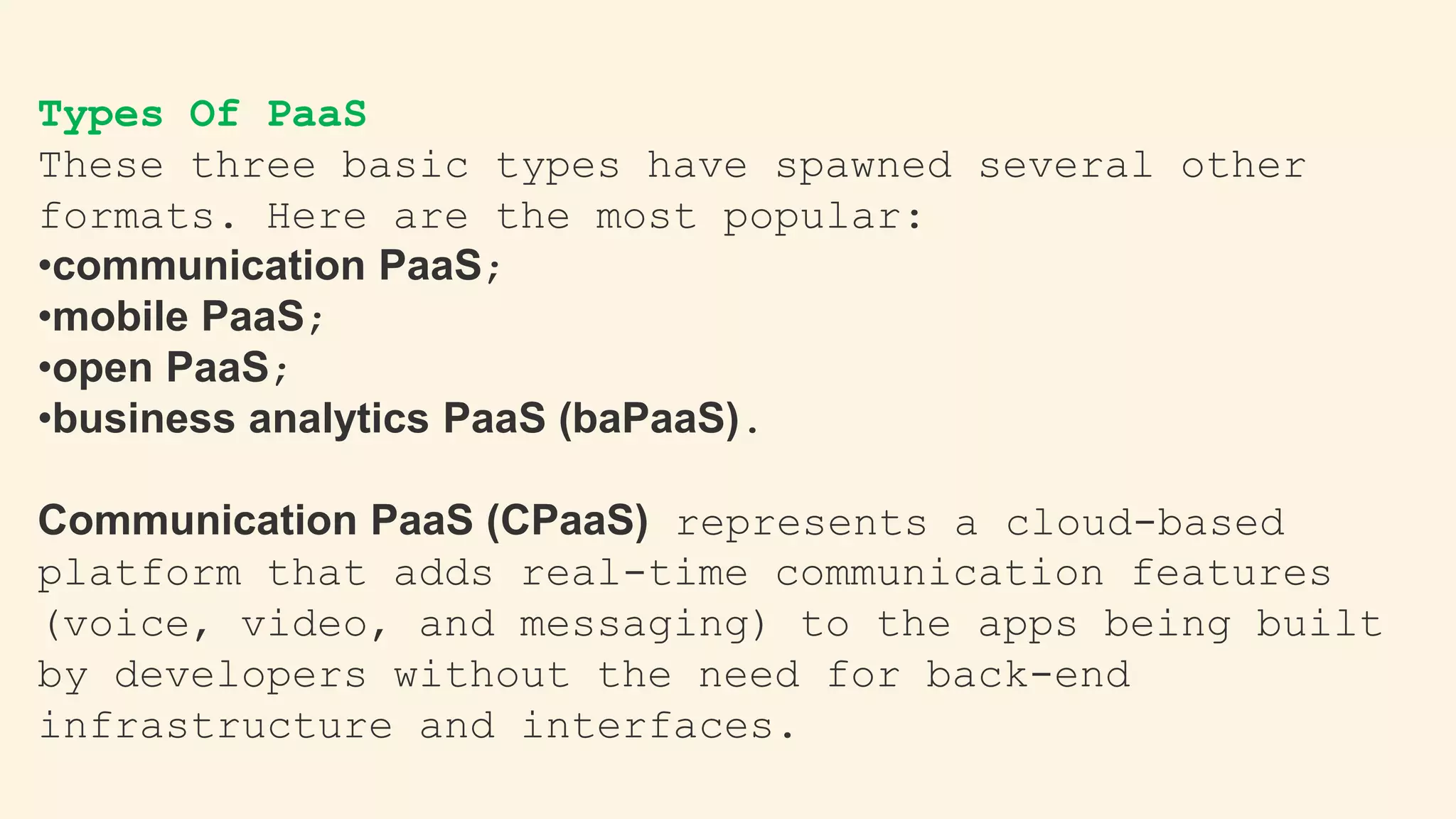 What is PAAS Explained PaaS Tutorial | PPTX