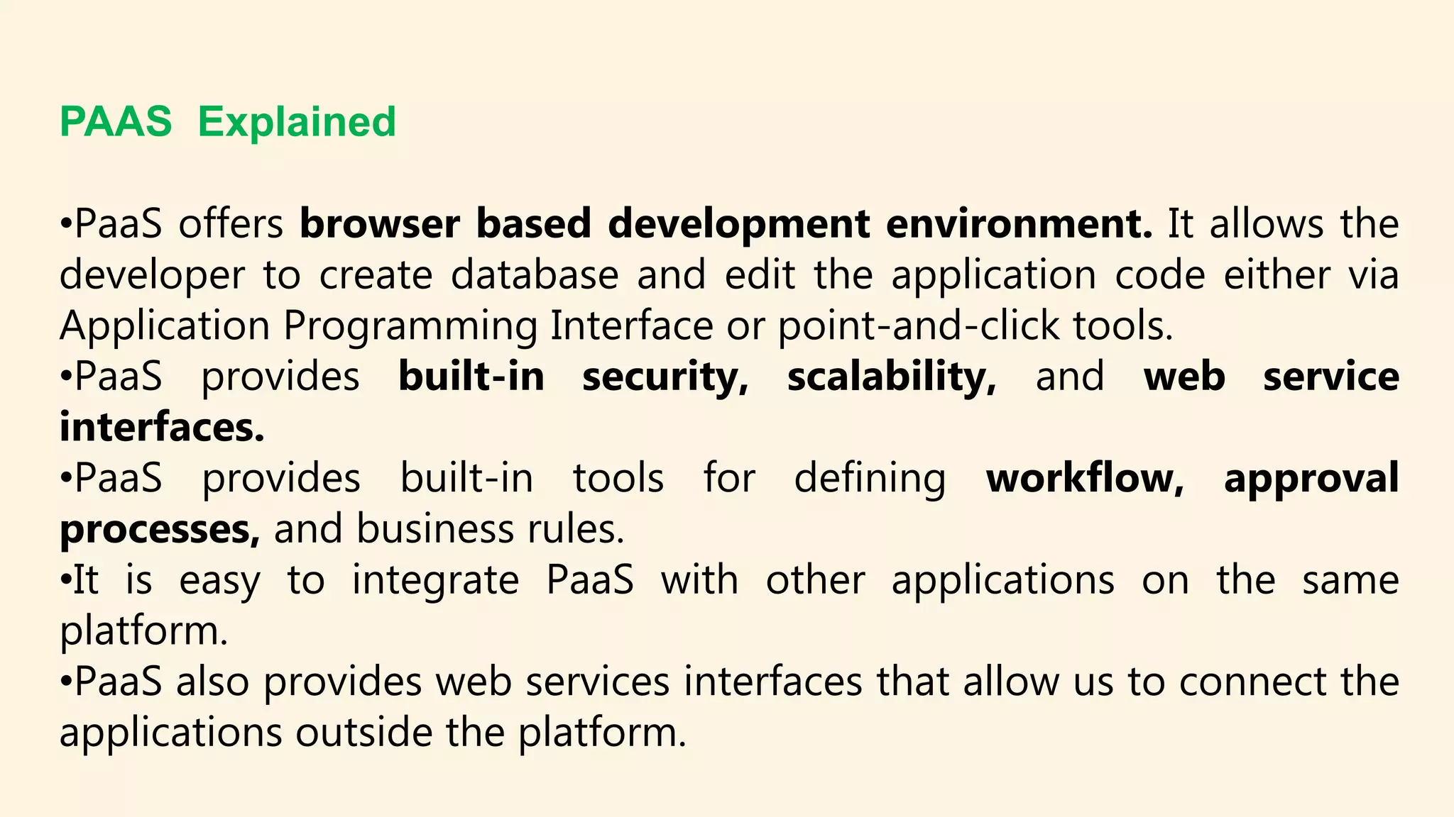 What is PAAS Explained PaaS Tutorial | PPTX