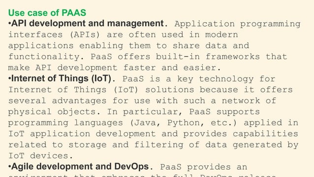 What is PAAS Explained PaaS Tutorial | PPTX