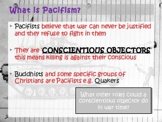 What is pacifism | PPT