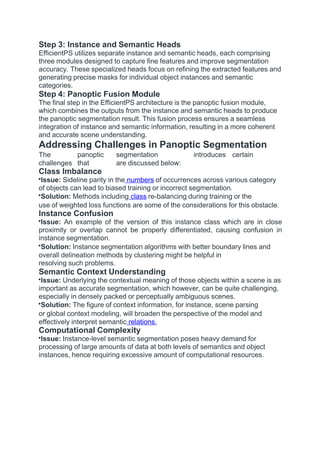 What is Panoptic Segmentation and advantages.ppt