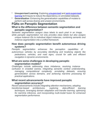 What is Panoptic Segmentation and advantages.ppt