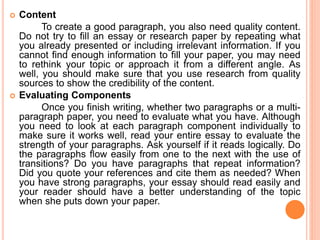What is paragraph | PPTX