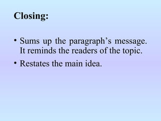 What is paragraph | PPT