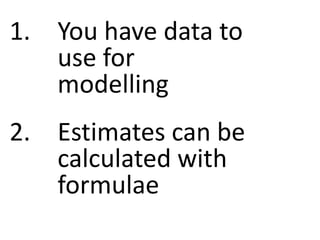 What is parametric estimating? | PPTX